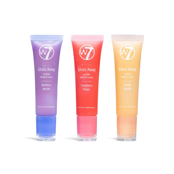 W7 Gloss Away Lip Balm 3 Pack - 3 Flavour Trio! - W7 Makeup USA